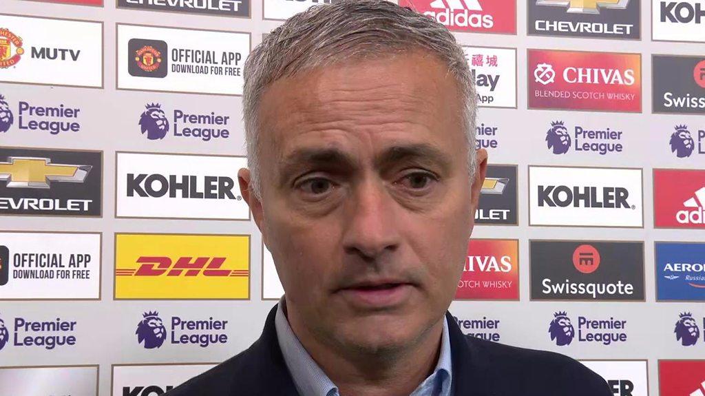 Man Utd 2-1 Everton: Jose Mourinho happy with side's quality - BBC Sport