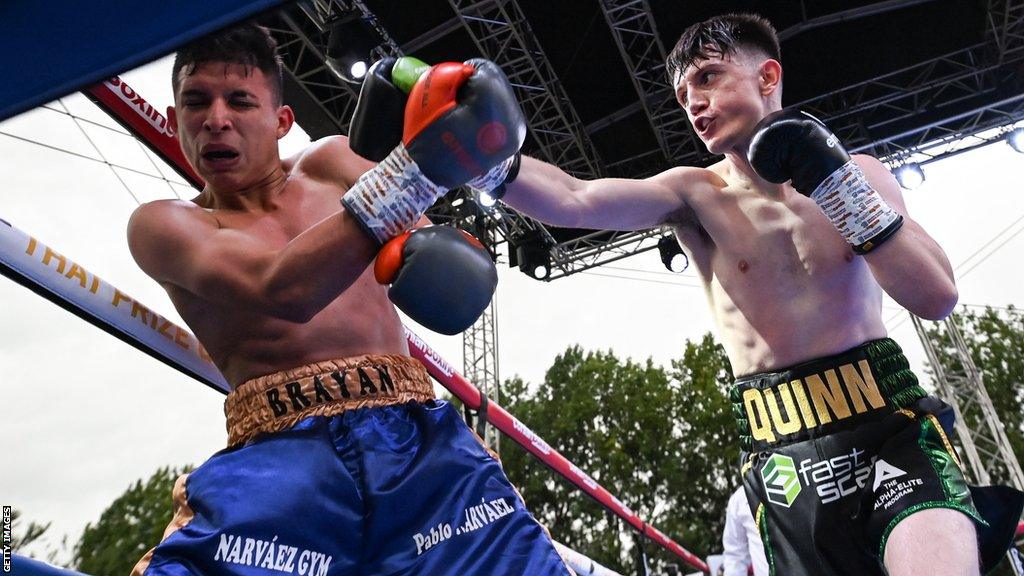 Conor Quinn: Belfast boxer back to his best after heart surgery - BBC Sport