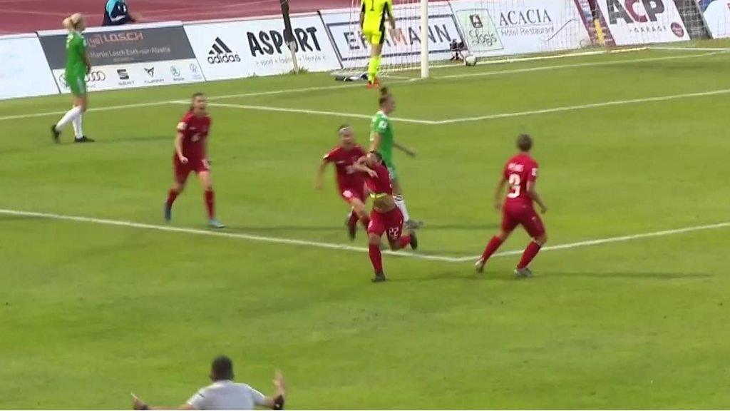 Luxembourg v Northern Ireland: Amy Thompson sent off for celebration ...