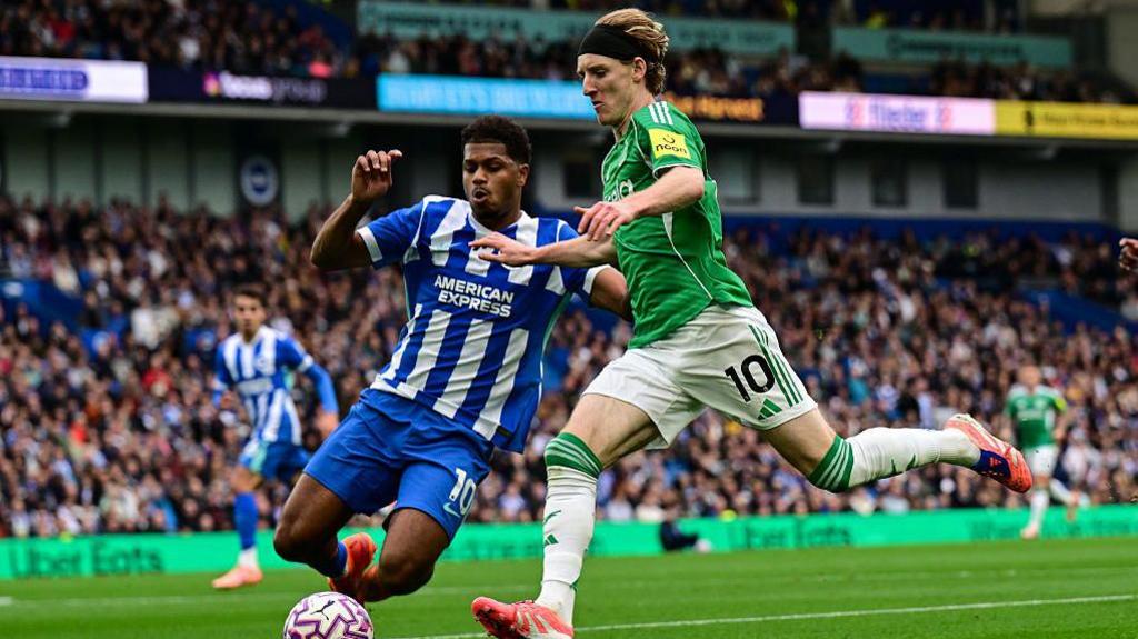 Brighton news: Danny Welbeck praises Georginio Rutter - BBC Sport