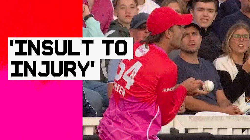 The Hundred 2023: Welsh Fire's Sam Green makes an 'awful' fumble at the ...