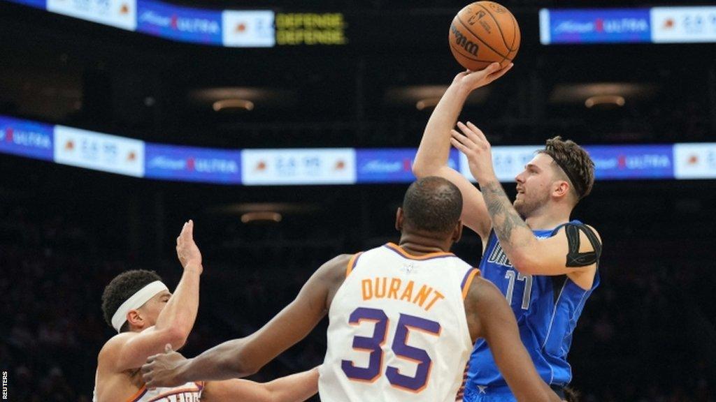 NBA: Luka Doncic reaches 10,000 career points as Dallas Mavericks beat Phoenix Suns - BBC Sport