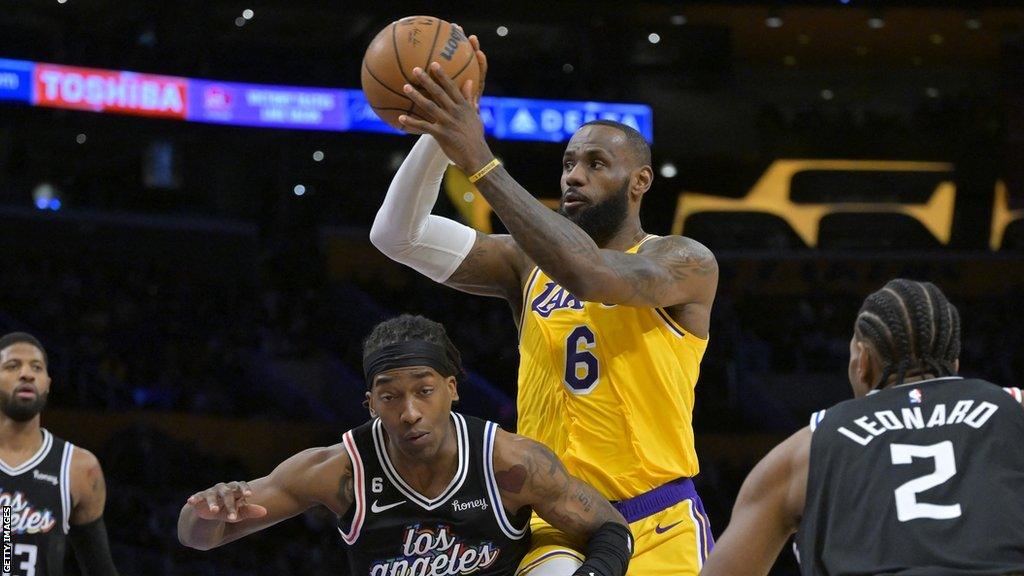 NBA results round-up: LeBron James closes on record but Lakers lose to ...
