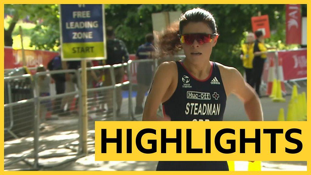 Lauren Steadman and Michael Taylor compete in Leeds Para-triathlon ...