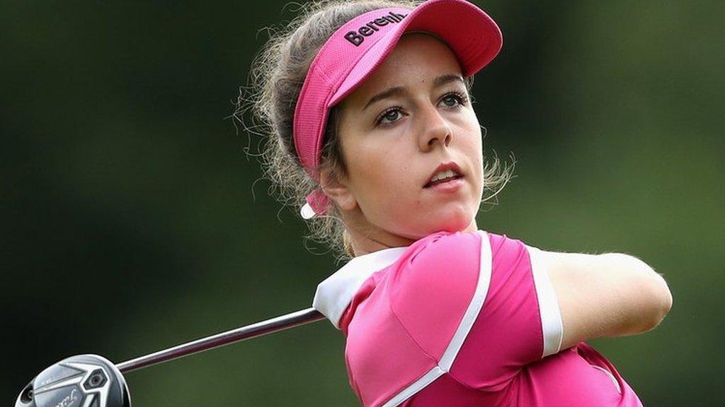 Georgia Hall leads Ladies Open in Abu Dhabi after 67 - BBC Sport