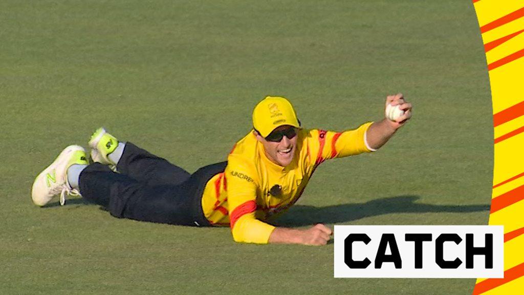 The Hundred: Joe Root takes brilliant catch to dismiss Dwayne Bravo ...