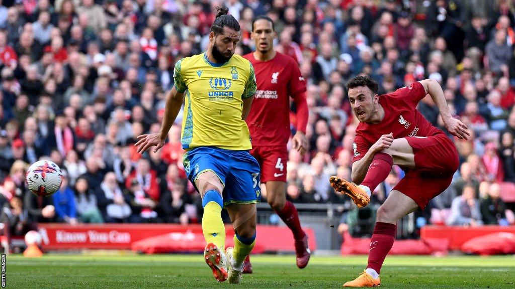 Liverpool 3-2 Nottingham Forest: Mohamed Salah scores winner in Anfield thriller - BBC Sport