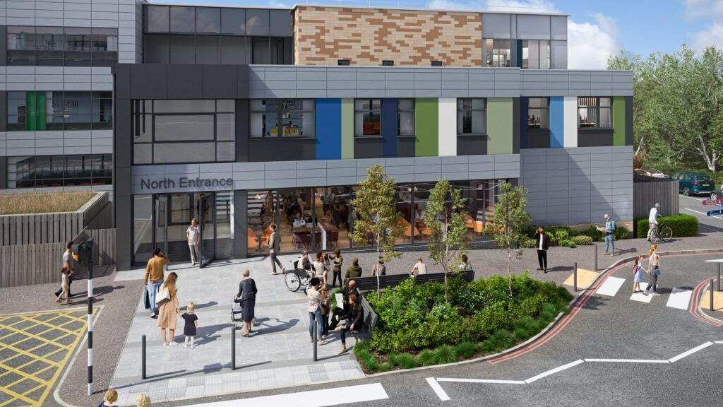 Portsmouth QA Hospital entrance shut for revamp - BBC News