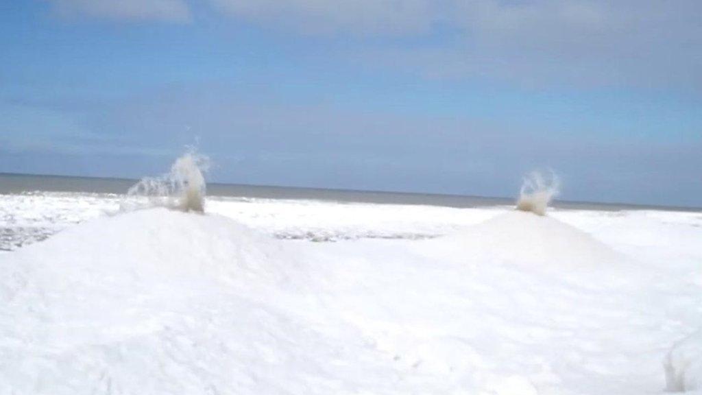 Check out these amazing ice volcanoes - BBC Newsround