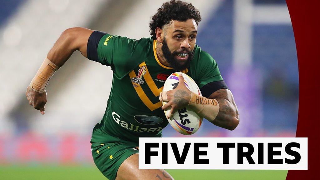 Rugby League World Cup: Australia's Josh Addo-Carr scores five tries ...