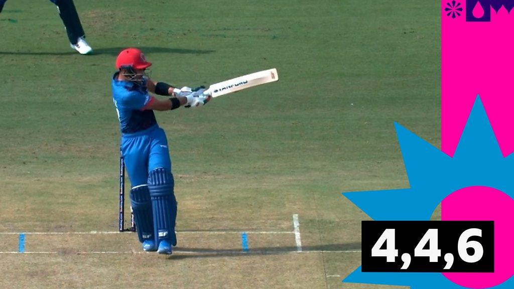 ICC Cricket World Cup highlights: Rahmanullah Gurbaz smashes Sam Curran for 14 in three balls ...