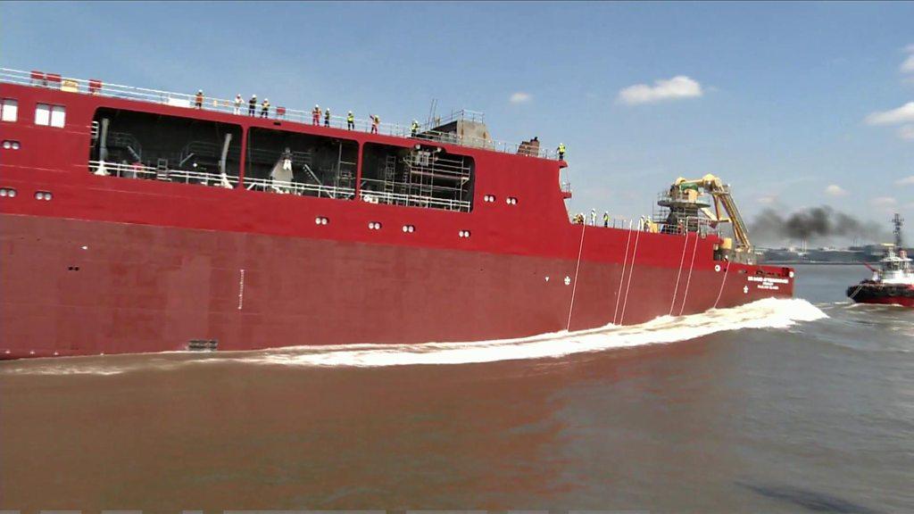 Watch RRS David Attenborough launch - BBC Newsround