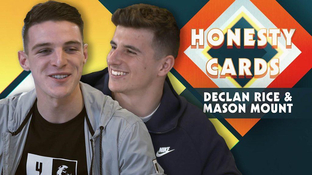 Declan Rice and Mason Mount play Football Focus Honesty Cards - BBC Sport