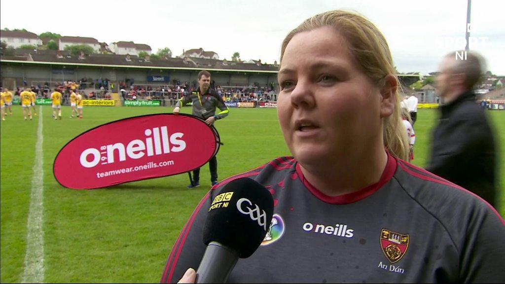 Rooney delighted as Down win Ulster camogie semi-final - BBC Sport