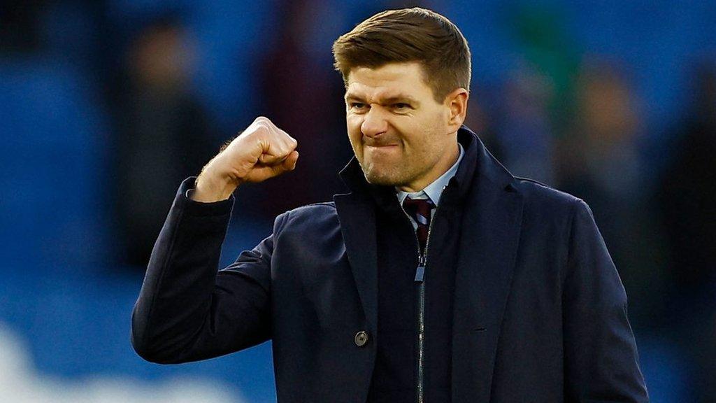 Brighton 0-2 Aston Villa: Steven Gerrard praises ‘selfless’ forwards ...