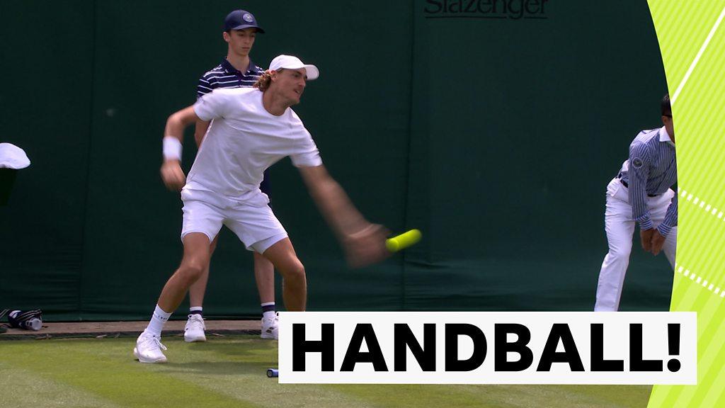 Wimbledon 2023: Max Purcell uses hand to hit ball against Andrey Rublev ...