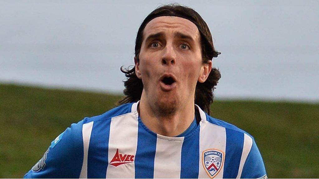 Coleraine go second with win over Glentoran - BBC Sport
