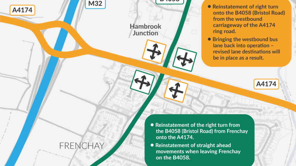 Traffic restrictions on A4174 Hambrook lifted as pollution drops - BBC News