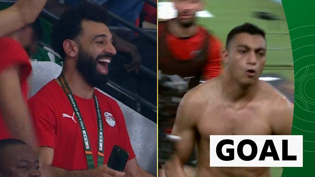 Afcon 2023: Mohamed Salah celebrates as Egypt score late goal to reach ...