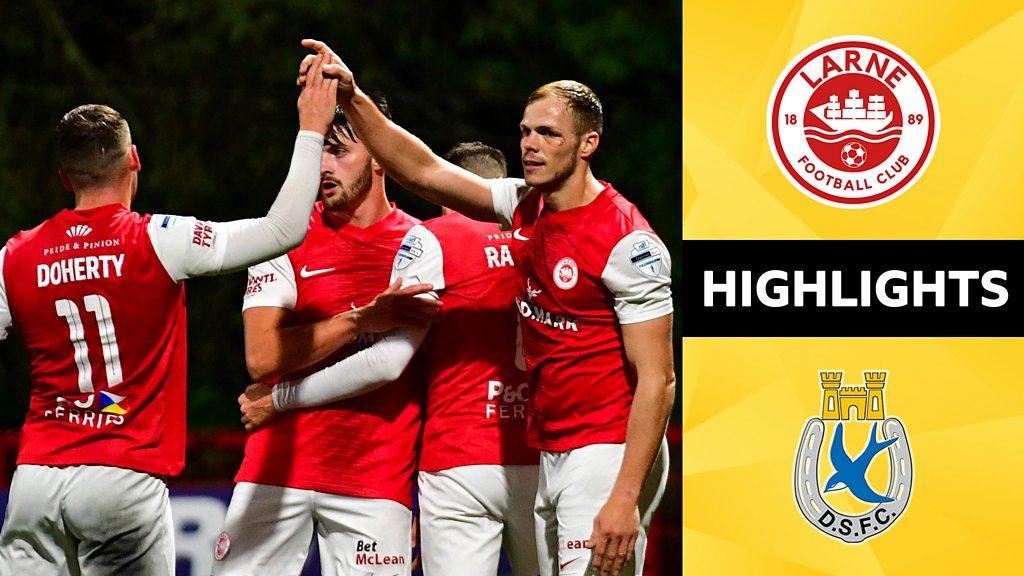 Irish Premiership: Leaders Larne hit four past Dungannon - BBC Sport