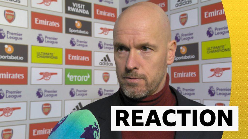 Arsenal 3 2 Manchester United Erik Ten Hag Says All Three Gunners