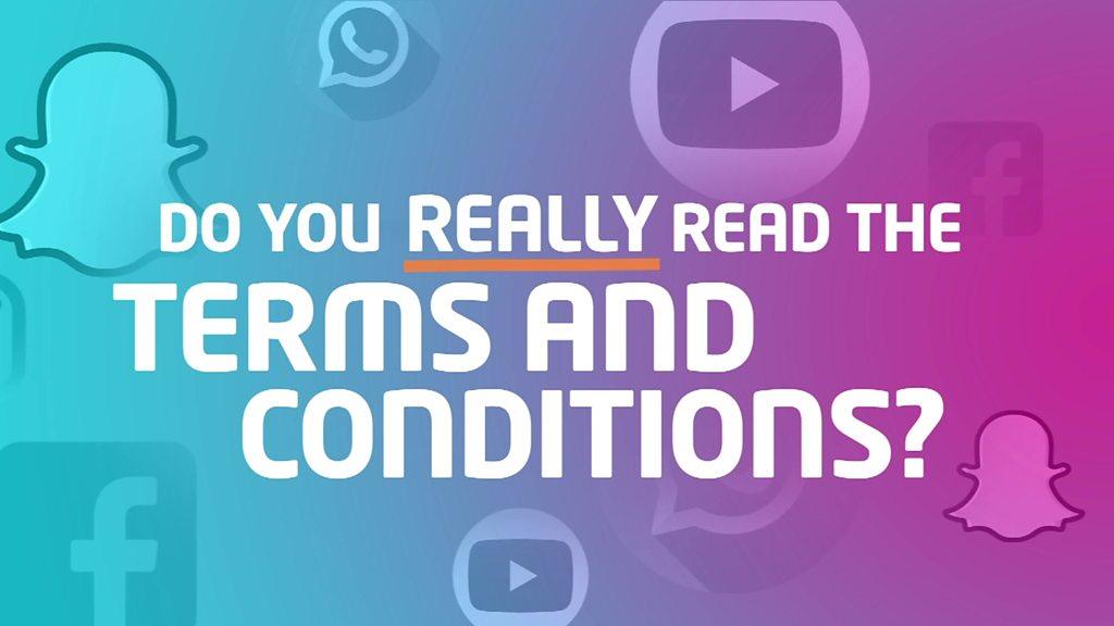 Do you REALLY read the terms and conditions? - BBC Newsround