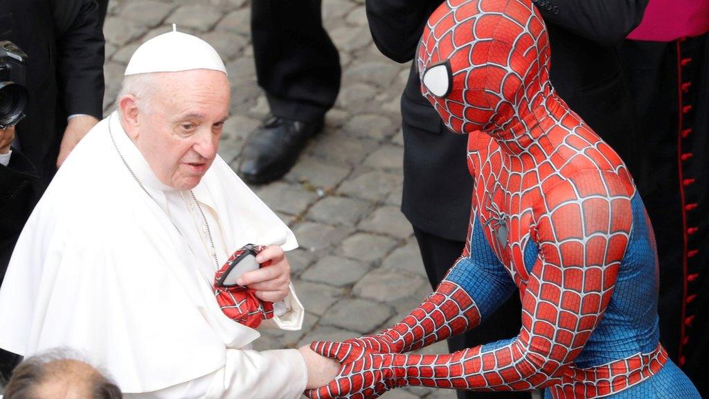 Why did Spider-Man meet the Pope? - BBC Newsround