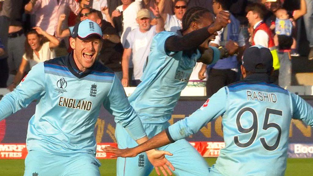 Watch the moment England won the Cricket World Cup - BBC Sport
