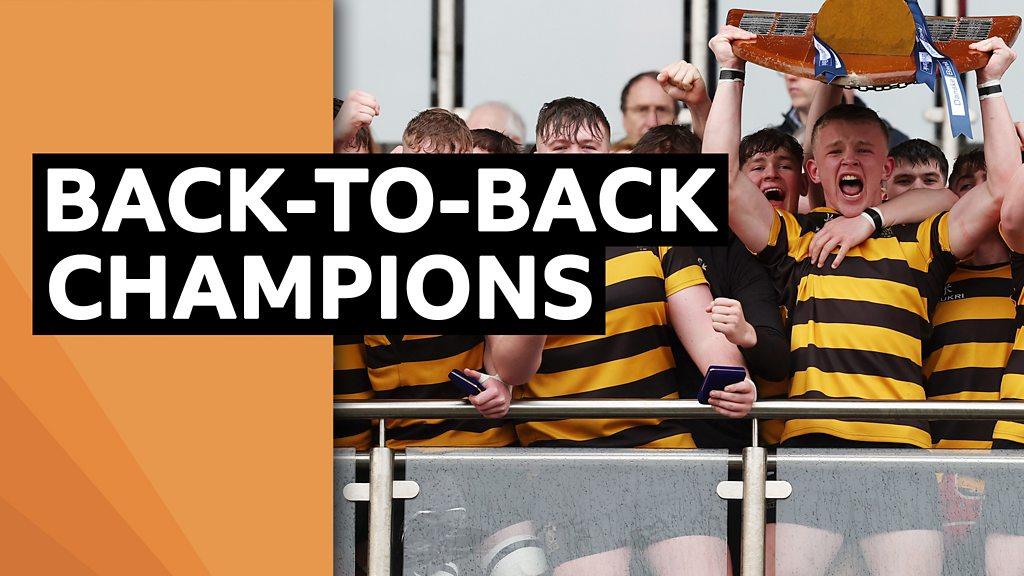 Schools' Cup: RBAI captain Cunningham 'honoured' to lift trophy - BBC Sport