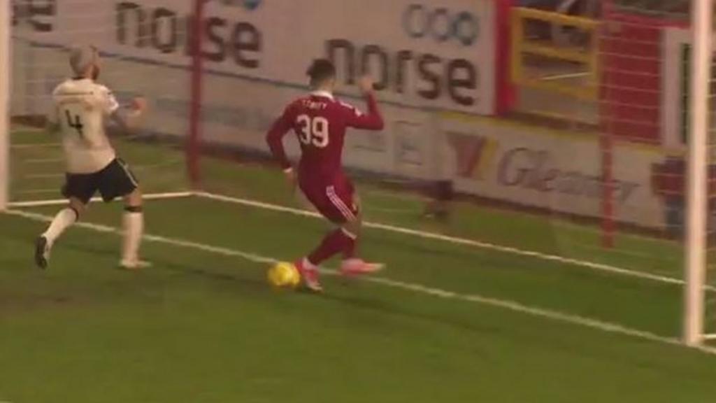 Miles Storey's astonishing goal-line miss in Aberdeen's victory against ...