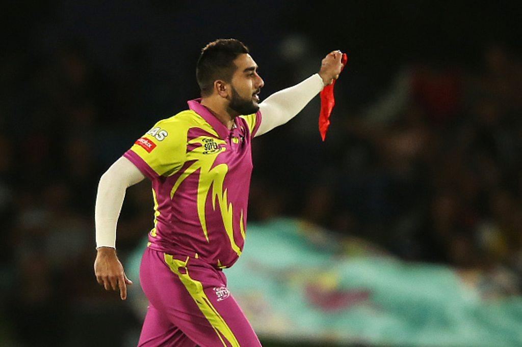 What just happened? A cricket bowler celebrates with a brilliant magic ...