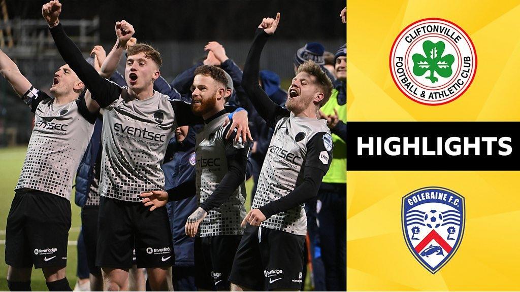 NI League Cup: Coleraine beat holders Cliftonville in dramatic shootout ...