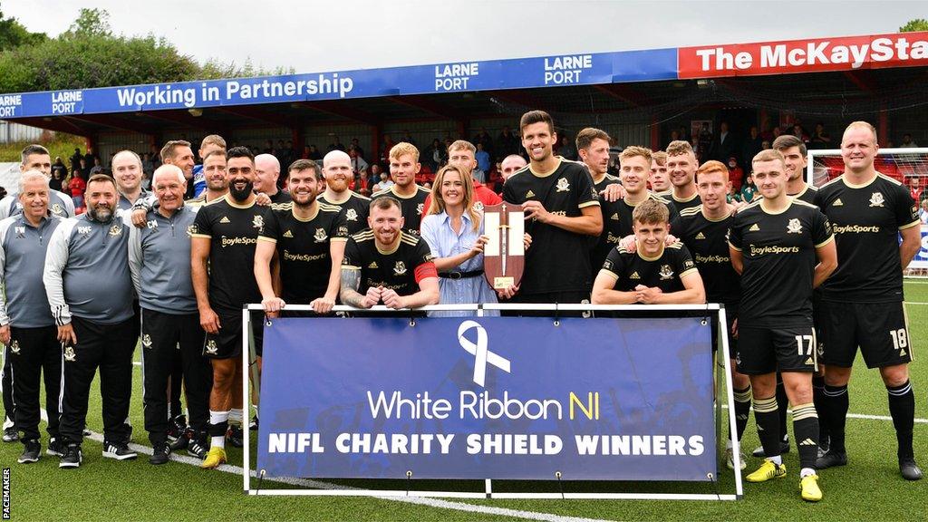 NIFL Charity Shield: Jarlath O'Rourke and James Teelan goals see ...