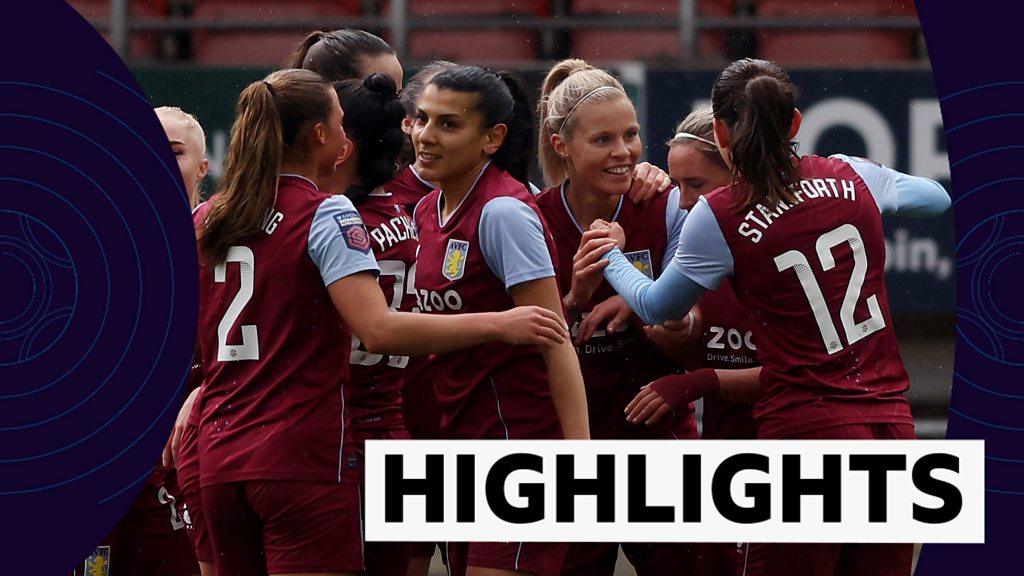 WSL highlights: Rachel Daly scores twice for Aston Villa in Tottenham ...