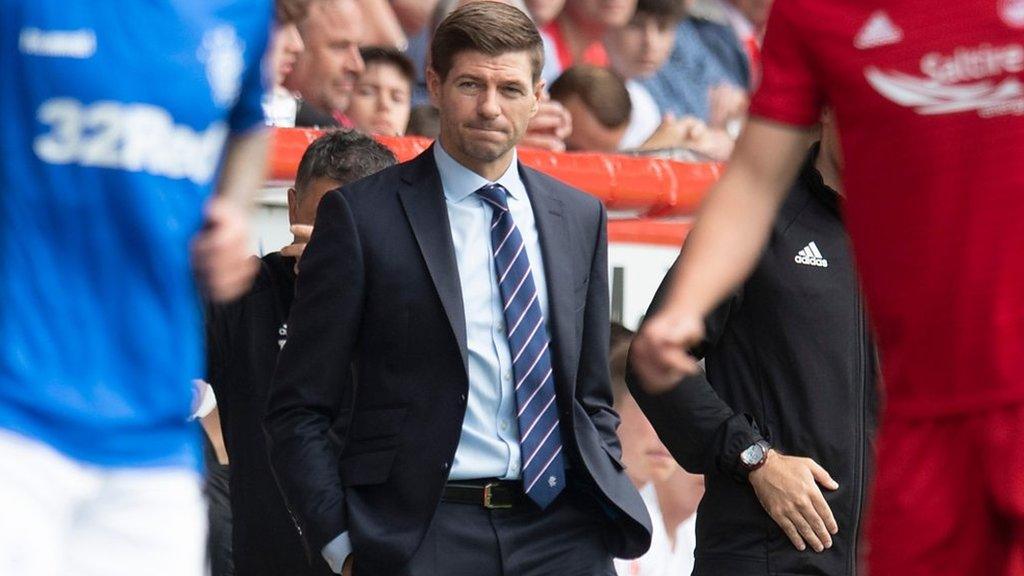 Red card, penalty, late goal - Steven Gerrard's first league game has ...