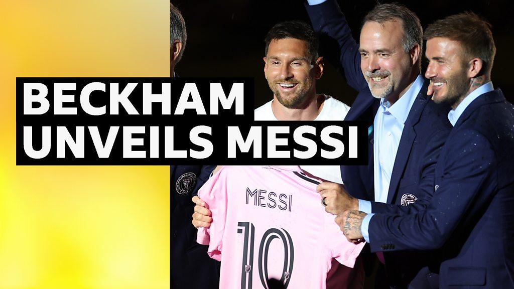 Lionel Messi: Inter Miami & David Beckham unveil World Cup-winning ...
