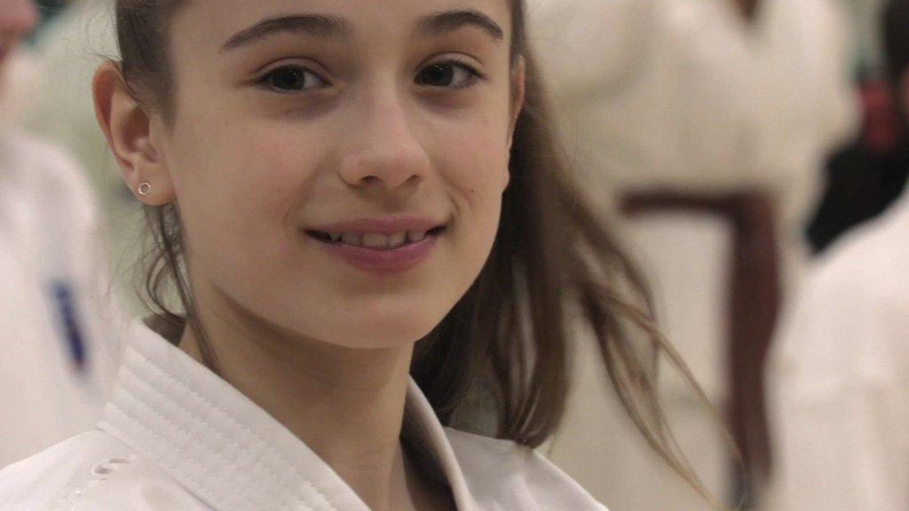 The golden karate girl with Olympic dreams - BBC Newsround