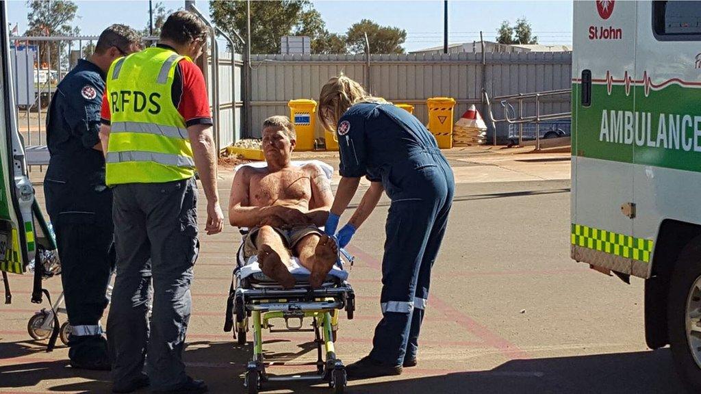Missing Briton Anthony Collis found in Australian outback - BBC News