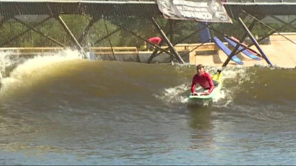 Welsh Adaptive Surf Championship: Surf's up in Snowdonia - BBC Sport