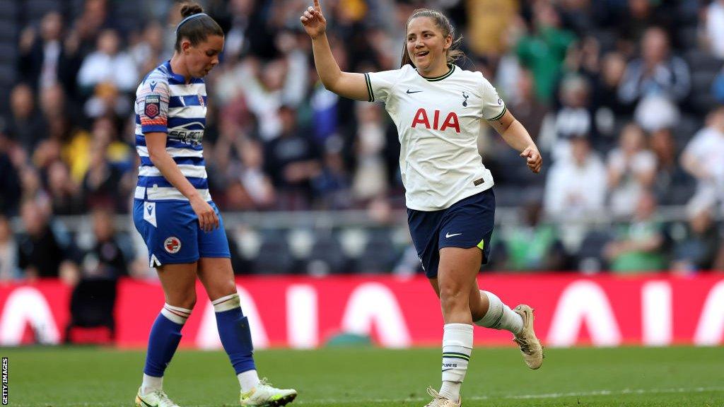 Tottenham 4-1 Reading: Bethany England double secures Spurs' WSL safety ...