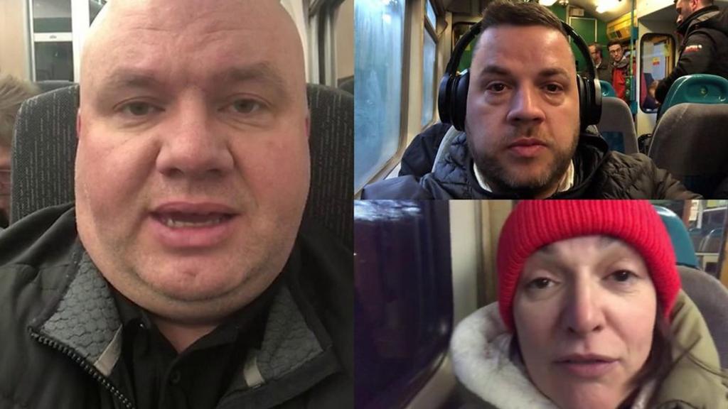 'Dan ni dal yn gweld trenau ddim yn rhedeg ar amser' - BBC Cymru Fyw