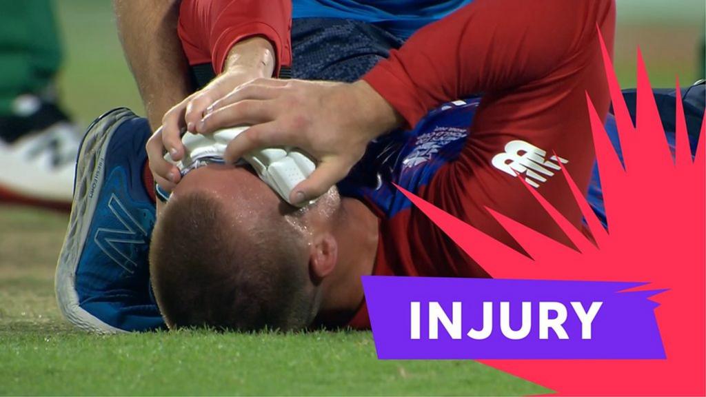 T20 World Cup - England v South Africa: Jason Roy retires with leg ...