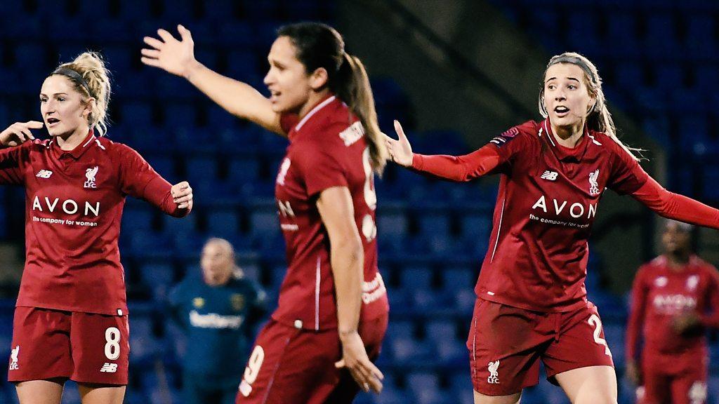WSL: Liverpool Women disallowed goal against West Ham Utd Women - BBC Sport