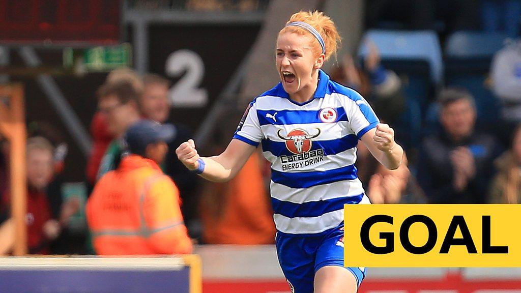 Women's FA Cup: Rachel Furness heads in Reading's opening goal against ...