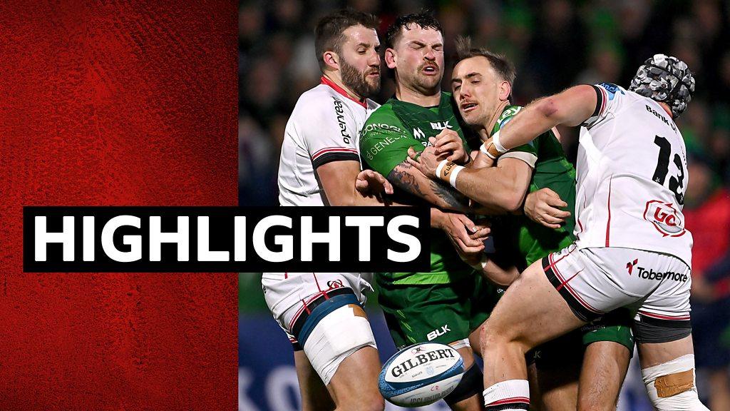 Watch: Last-gasp drama as Ulster hold off Connacht - BBC Sport