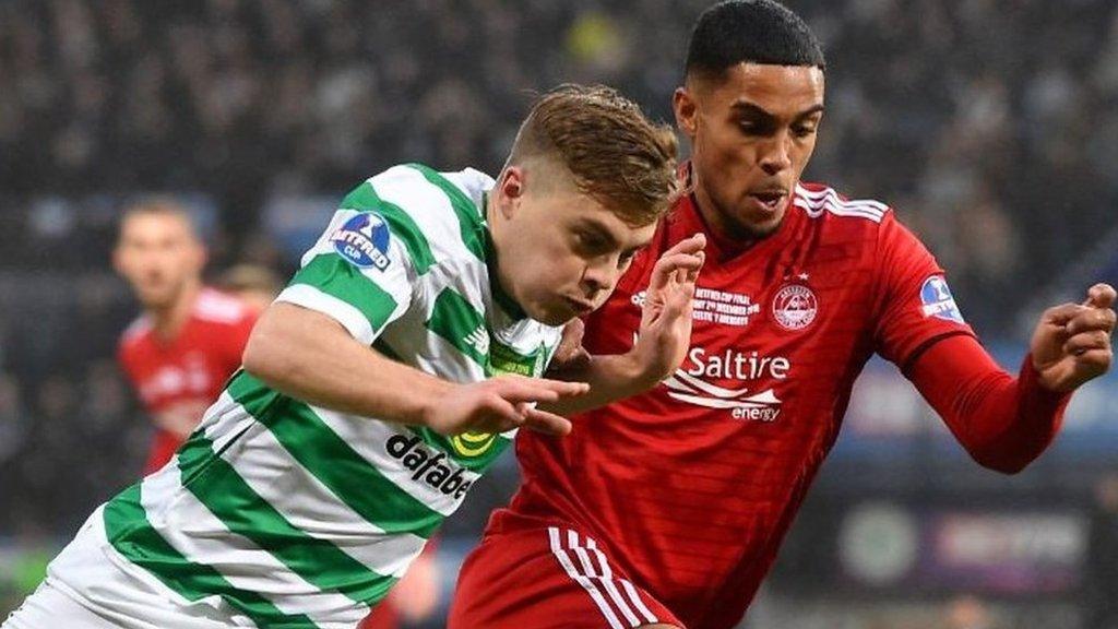 Aberdeen v Celtic: Max Lowe says facing James Forrest was 'frightening ...