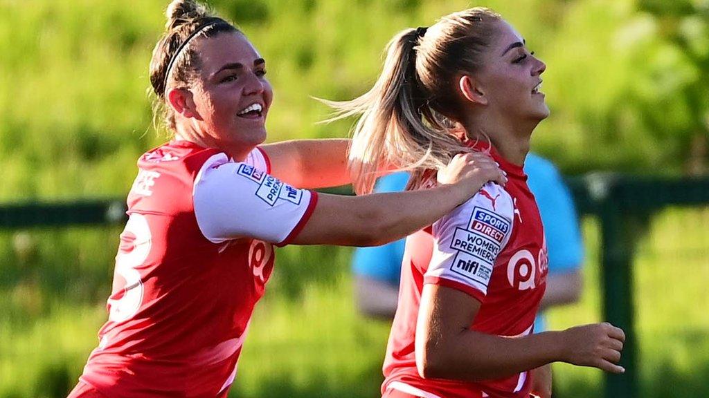 County Antrim Cup: Cliftonville and Crusaders reach the final - BBC Sport