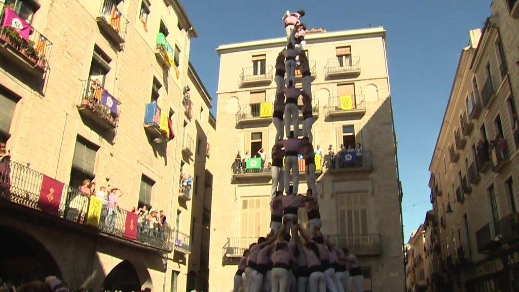 Daring kids top 'human towers'! - BBC Newsround