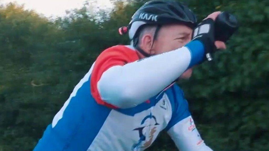 Meet the Scot who cycled 2,500km in a week to raise £100,000 - BBC Sport