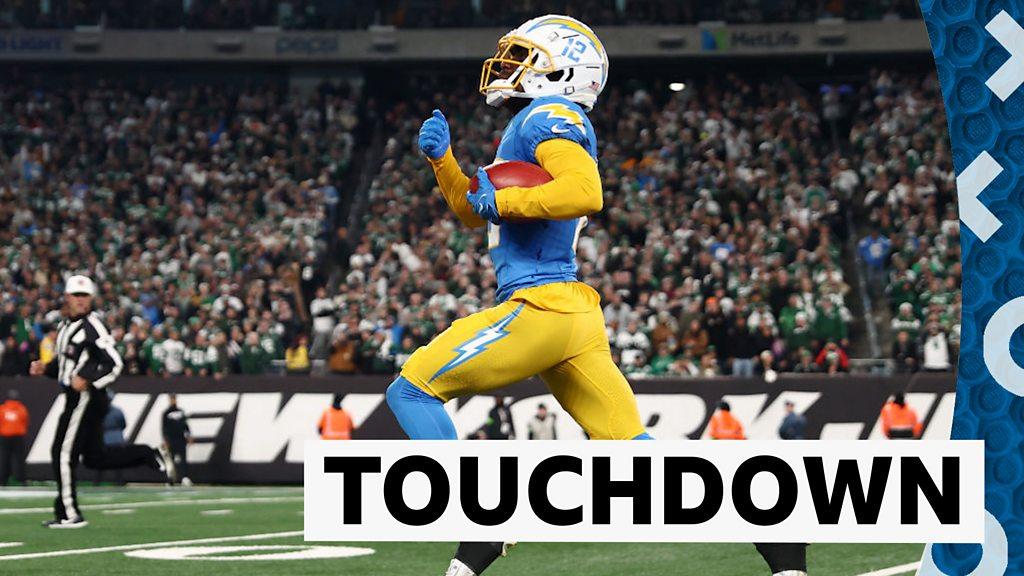 NFL: Derius Davis returns punt for 87-yard touchdown as Los Angeles Chargers beat New York Jets ...